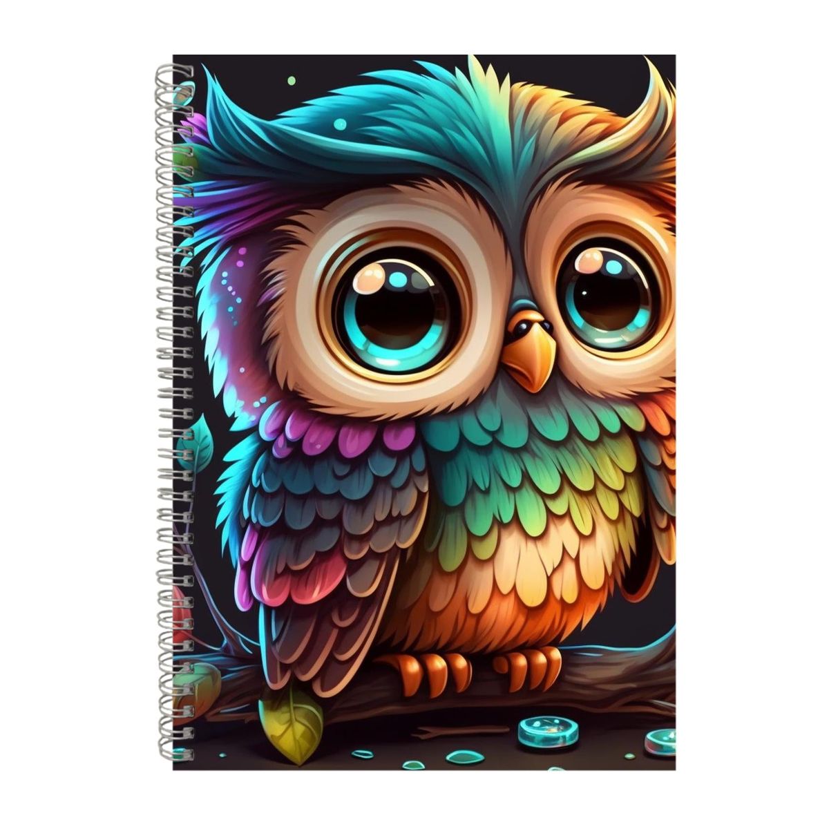 Baby Owl Cartoon Notebook Gift Idea A4 NotePad 109 | Shop Today. Get it ...