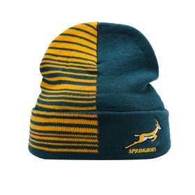 Official Springboks Rugby Supporter Beanie - Green & Gold South Africa ...