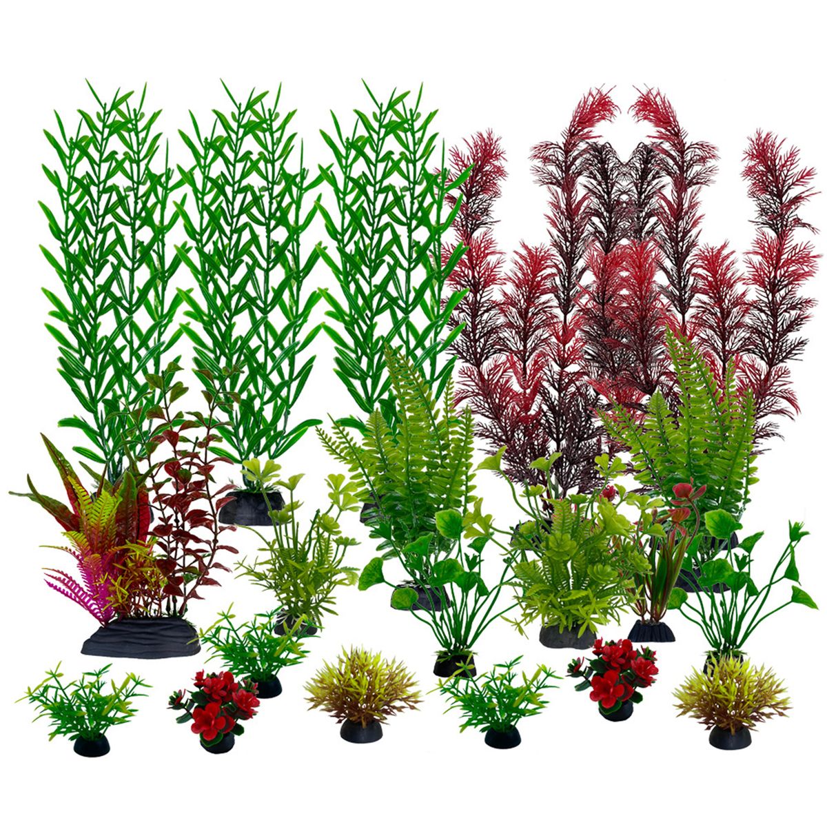 20 Pieces of Artificial Fish Tank Decoration Underwater Plant | Shop ...