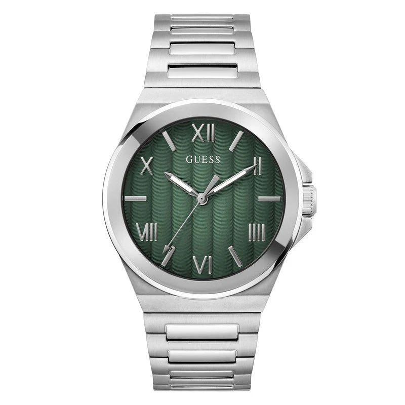 Guess Vinyl Green Dial Analogue Watch GW0789G1 | Shop Today. Get it ...