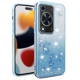 Phone Case Compatible With Huawei Nova Y72s Flowers Diamond Shining ...
