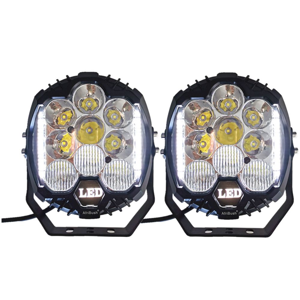 AfriBush 4x4 Spotlight For SUV 7"- 17x15cm- 75W LED- Day Time Running ...