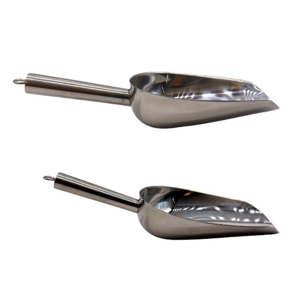 Set of 2 Stainless Steel Scoops - 31cm | Shop Today. Get it Tomorrow ...