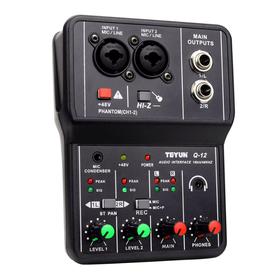 Teyun - Q12 Analogue Mixer & Audio Interface - Black | Shop Today. Get ...