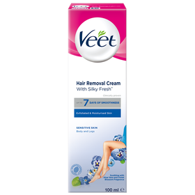 Veet 100ml, Hair Removal Lotion, Depilatory Cream, Sensitive Skin ...