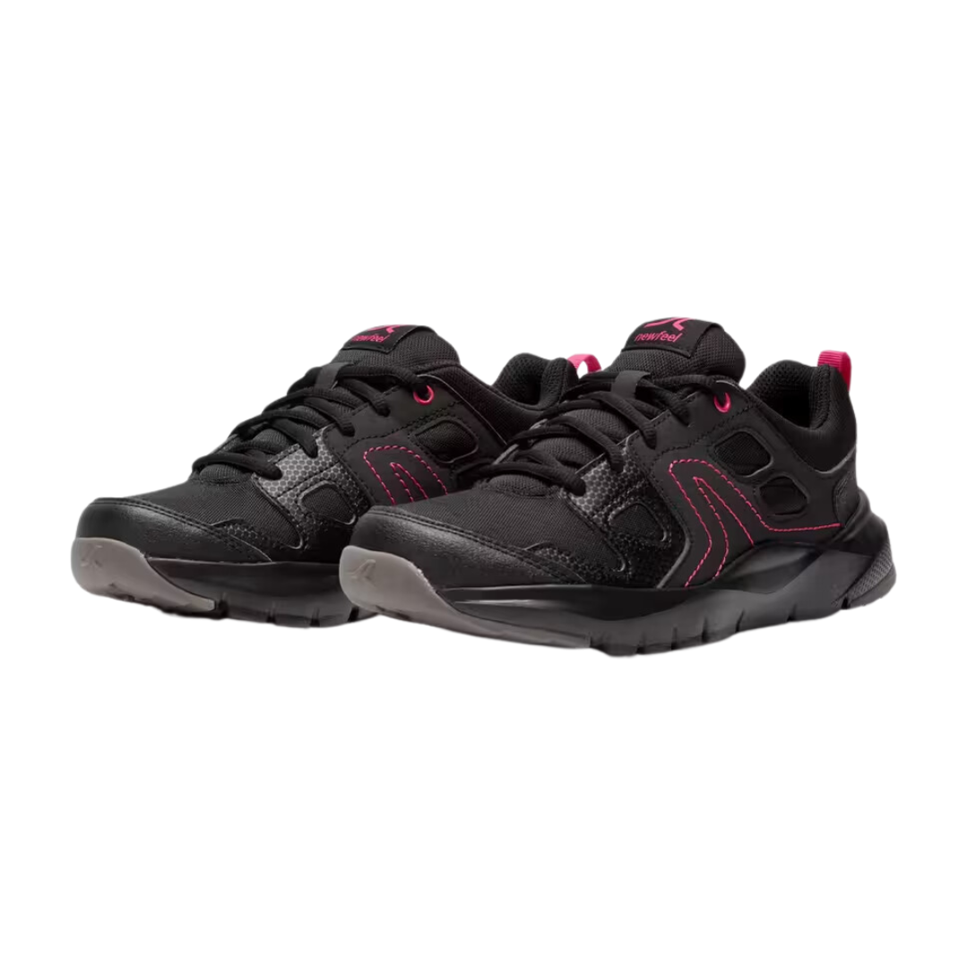 Newfeel HW 100 Black/Pink Women's Active Walking Shoes | Shop Today ...