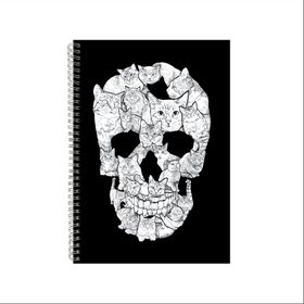 Cat Face Skull Notebook Gift Idea A4 Notepad Pad 27 | Shop Today. Get ...