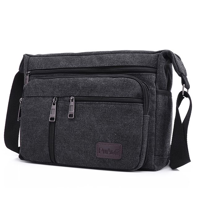 Capacity One Shoulder Diagonal Cross Bag-black | Shop Today. Get it ...