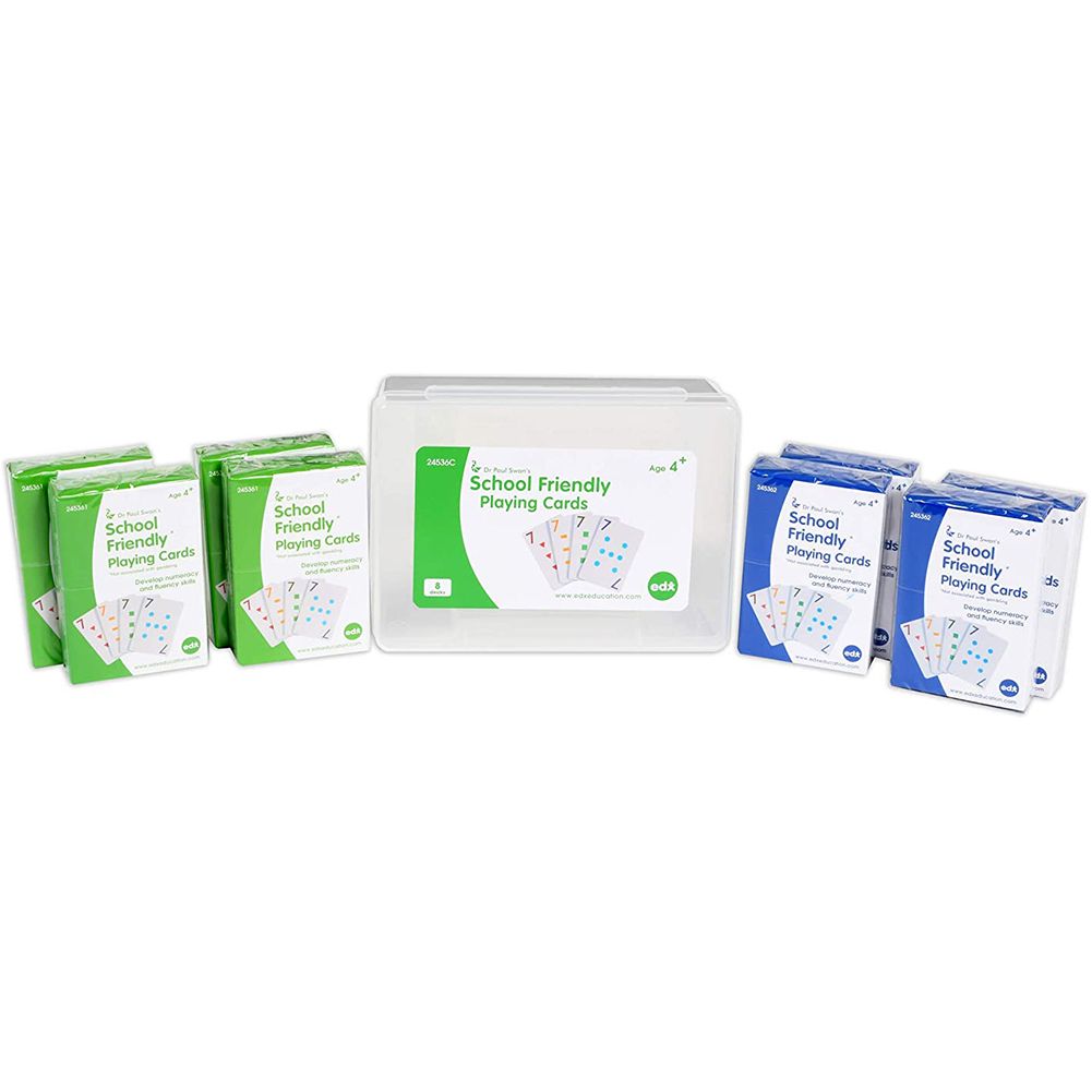 EDX Education - School Friendly Number Playing Cards - 8 Decks | Shop ...