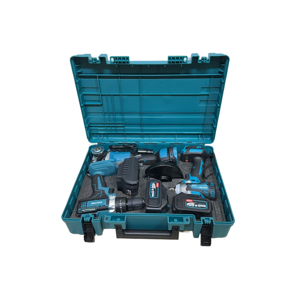 Impact Wrench Electric Drill Angel Grinder 3 in 1 Power Tools Combo Set ...