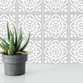 Light Grey Pattern Tile Stickers | Shop Today. Get it Tomorrow ...