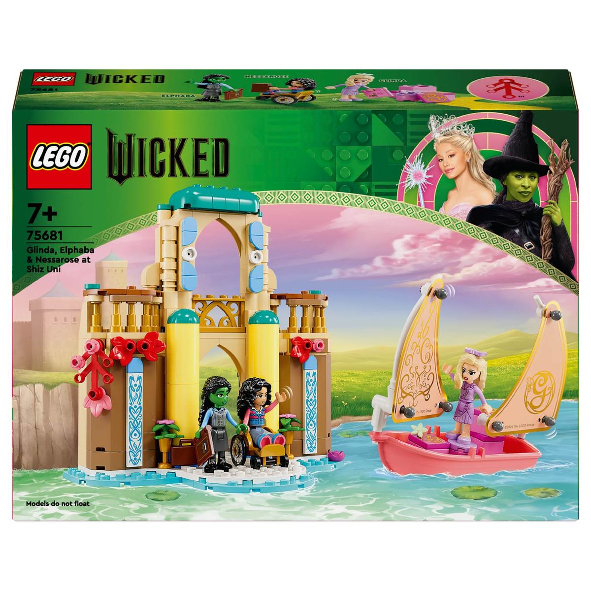 LEGO® Wicked Glinda, Elphaba & Nessarose at Shiz University Building ...