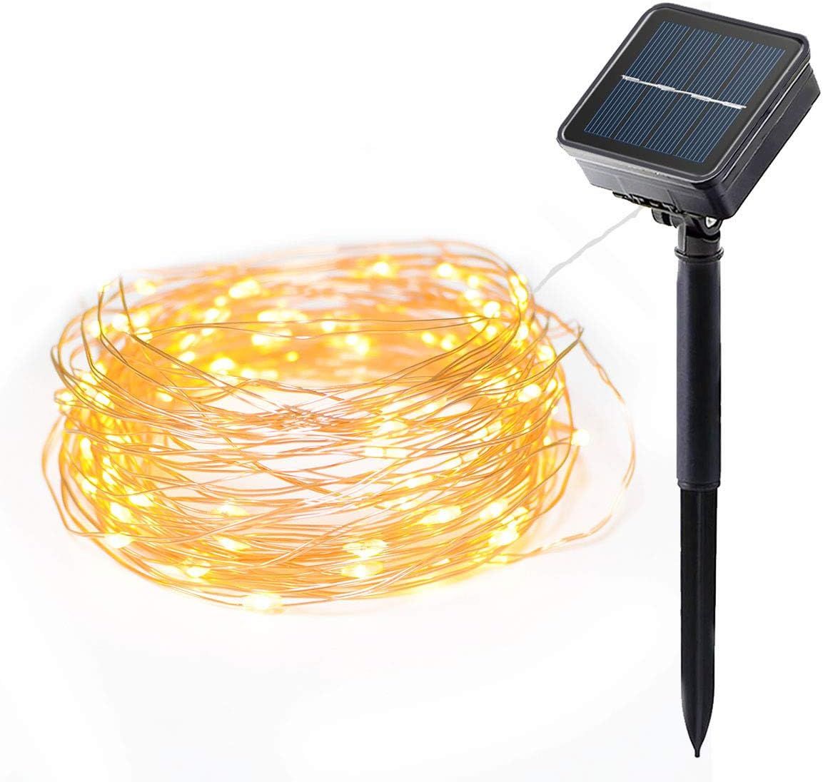 Outdoor Waterproof Solar Powered LED Lights 10m - Warm White | Shop ...