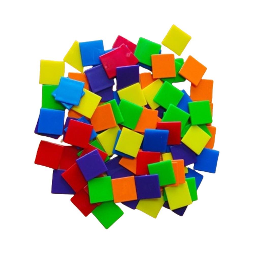 Maths Counters - Square Tiles 2cm - 100 Pieces | Shop Today. Get it ...