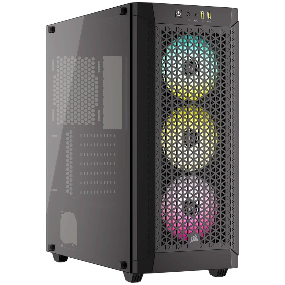 Corsair 480T RGB Airflow Mid-Tower PC Case - Black, Tempered Glass ...