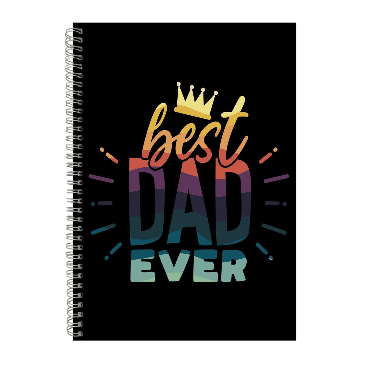 Best Dad Ever A4 Notebook Pad for Men Father's Day Graphic Words ...