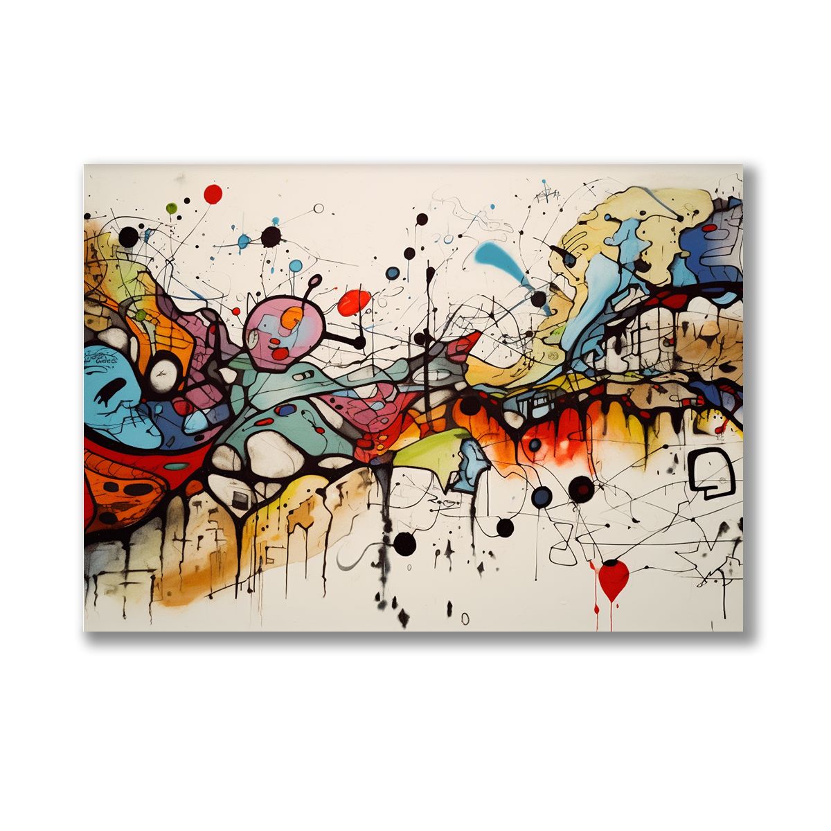 Canvas Wall Art: Chromatic Rhapsody - Abstract Canvas Print | Shop ...
