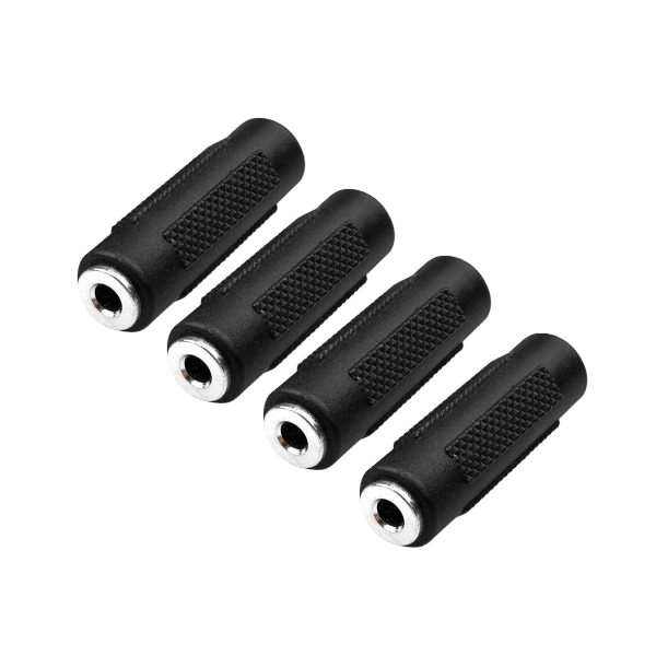 3.5mm Female to 3.5mm Female Connector - Black - 4 Pack | Shop Today ...