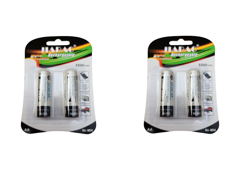 5500mAh Rechargeable AA Batteries - 2 Packs of 2 | Shop Today. Get it ...