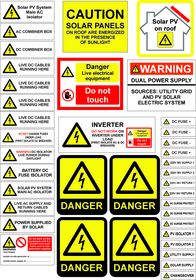 PV Stickers and Warning Labels 2 X A4 Sets | Shop Today. Get it ...