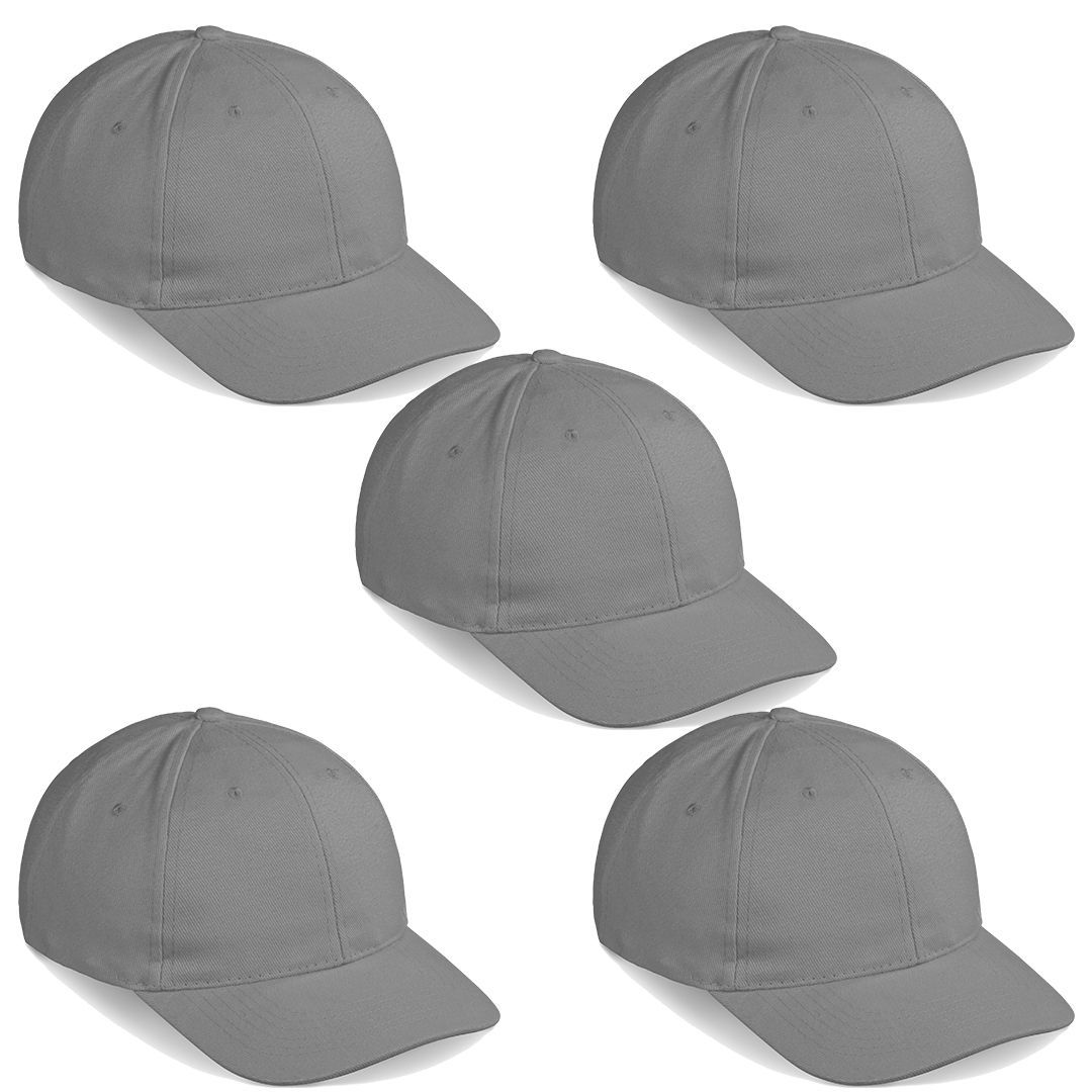 Always Summer Grey Clifton 6 Panel Cotton Beach Cap 5 pack | Shop Today ...