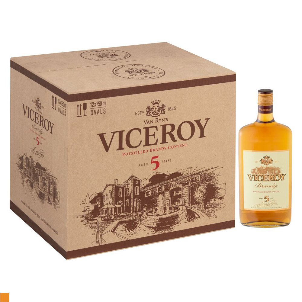 Viceroy - 5 Year Old Brandy - Oval - Case 12 x 750ml | Shop Today. Get ...
