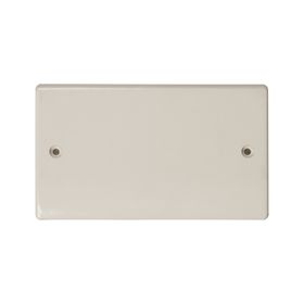 Eurolux - Socket Plate - Blank - White - Plastic - 148mm x 87mm - 3 ...