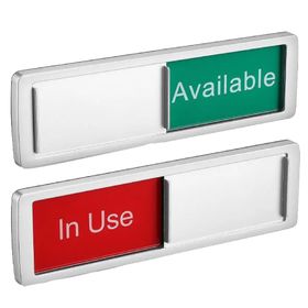 Decor Sliding In Use & Available Privacy Signs Set of 2 - 18cm | Shop ...