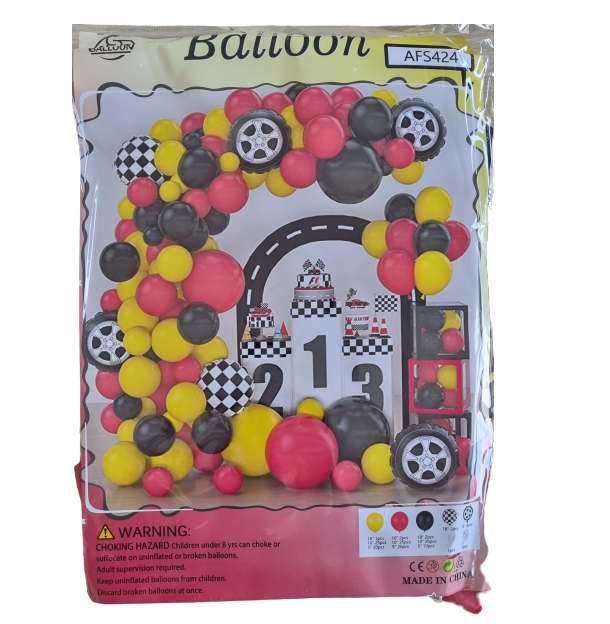 Race Car Balloon Garland/ Arch Kit | Shop Today. Get it Tomorrow ...