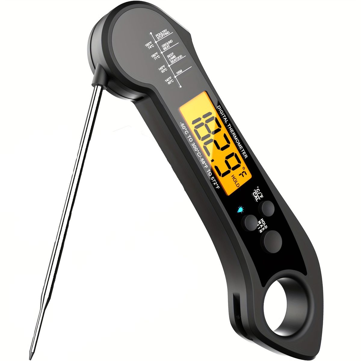 Cooking Thermometer Digital Food Thermometer With Probe C/ F Display ...