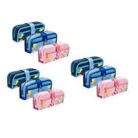 Deli - Pink, Dark Blue And Light Blue Pencil Case - 9 Pack | Shop Today ...