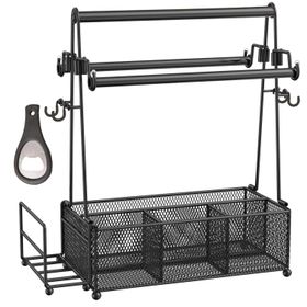 Mesh Kitchen Utensils Organiser Caddy Rack With Tissue & Cuttlery ...