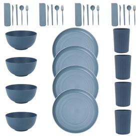 Home Eco Friendly Dinnerware Bright Set of 32 | Shop Today. Get it ...
