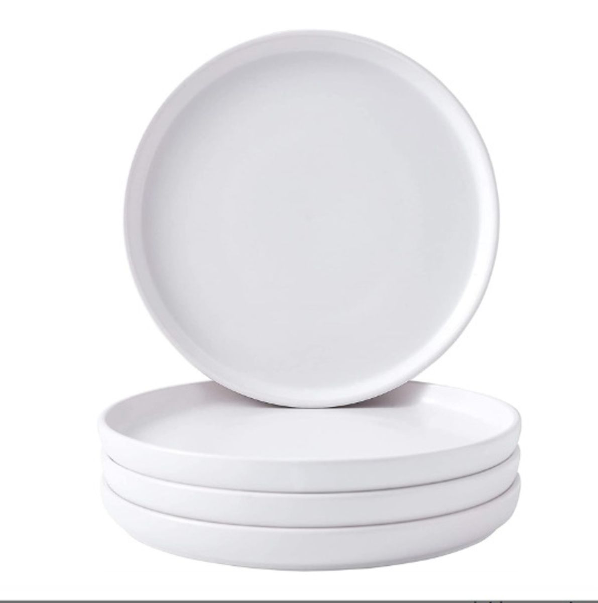 4-Piece White Ceramic Side Plate (20.5CM × 2.5CM each) | Shop Today ...