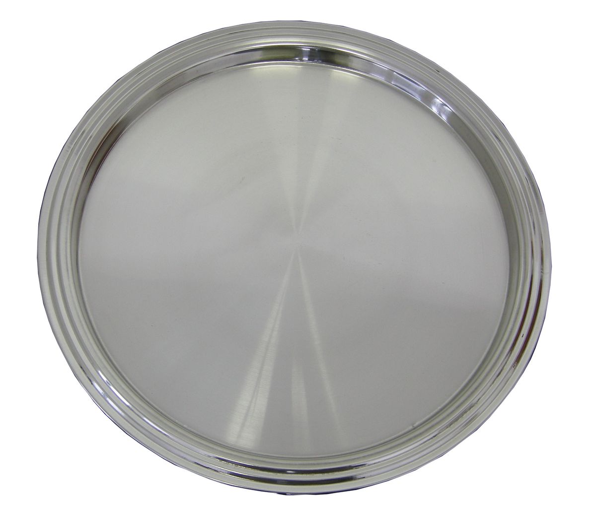 Tray 35cm Round Stainless Steel with Polished Rim | Shop Today. Get it ...