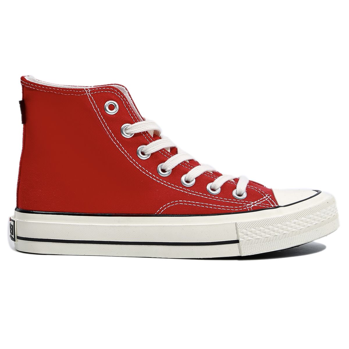 Ekko Retro Ladies Canvas Sneakers Hi - Red | Shop Today. Get it ...