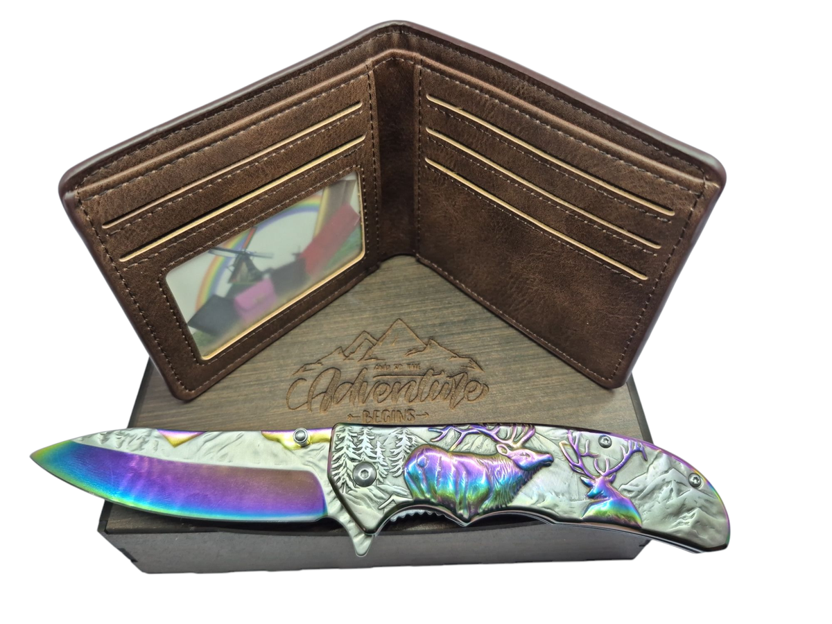 Engraved Pocket Knife with Wallet in Gift Box | Shop Today. Get it ...