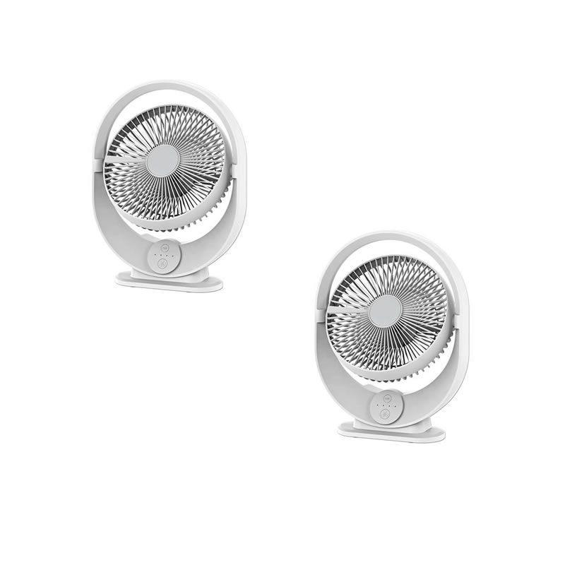 Set Of 2 8" Rechargeable Portable Fan FS-803 | Shop Today. Get it ...