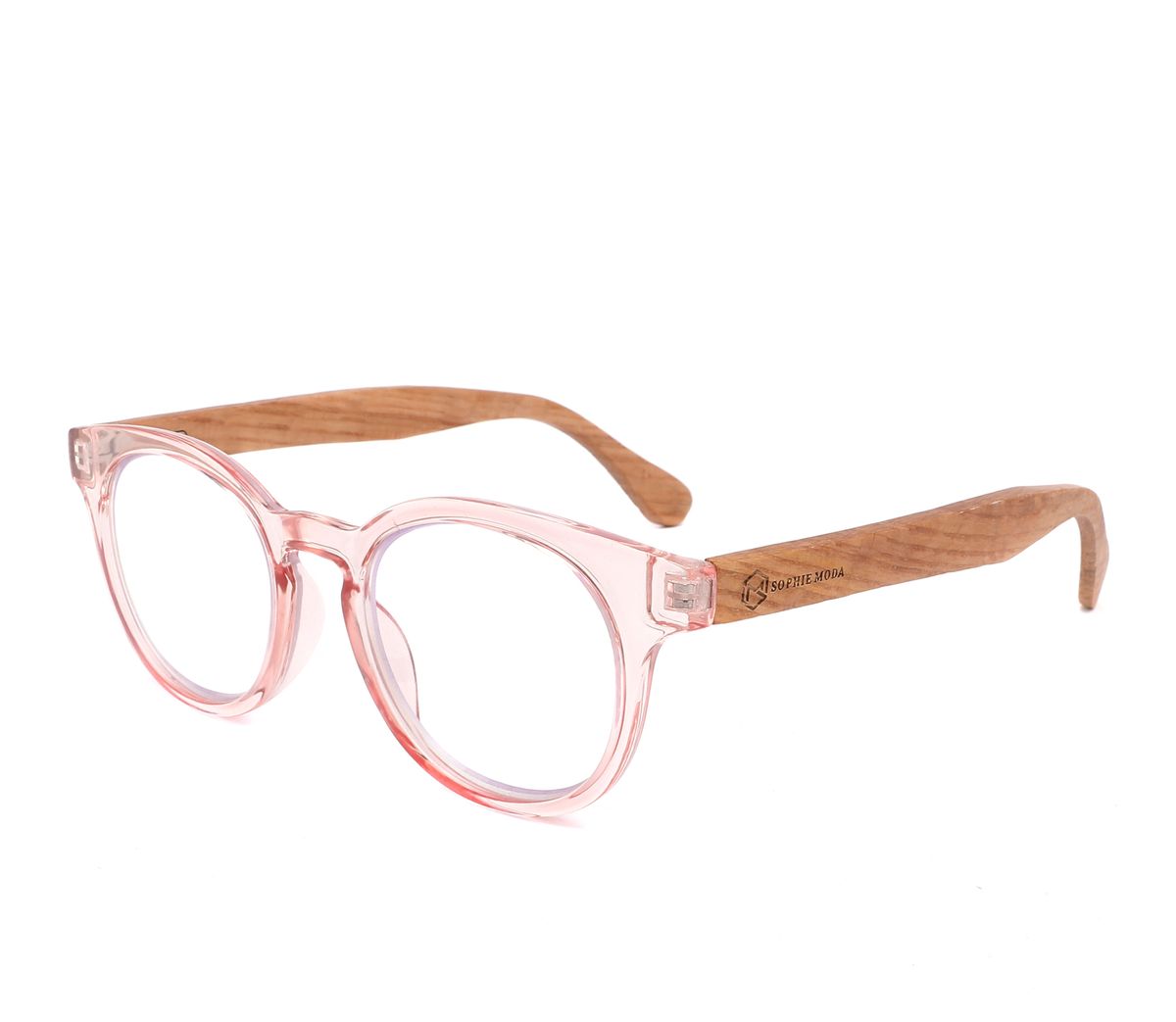Sophie Moda- Reading Glasses +1.00 Anti-Blue Light - Bamboo Collection ...
