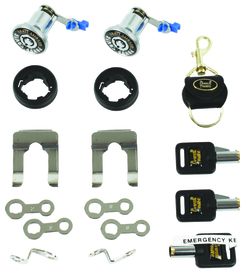Universal Automotive Replacement Door Lock Set with Round Keys | Shop ...