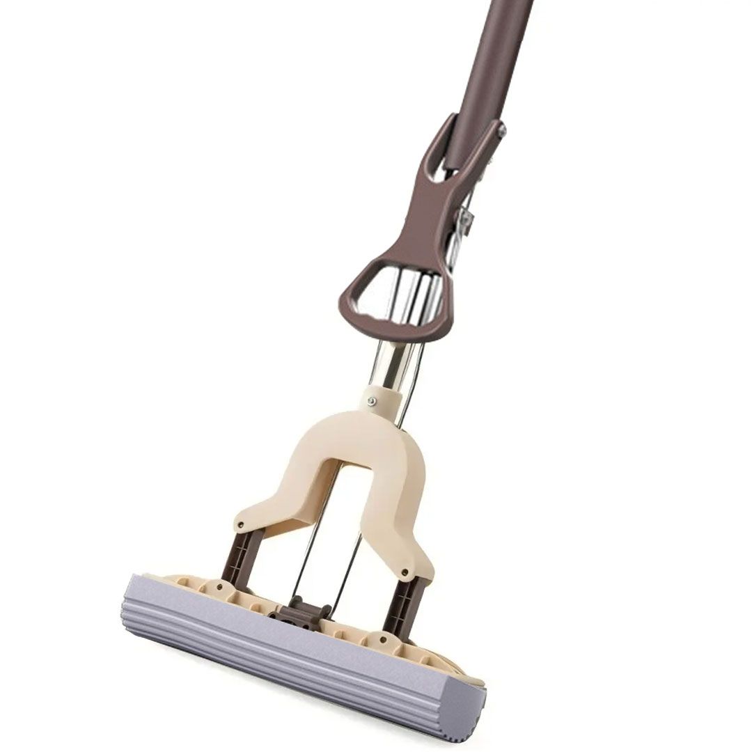 Sponge Mops with Self Squeeze & Adjustable 1.2m Handle & Comfortable ...