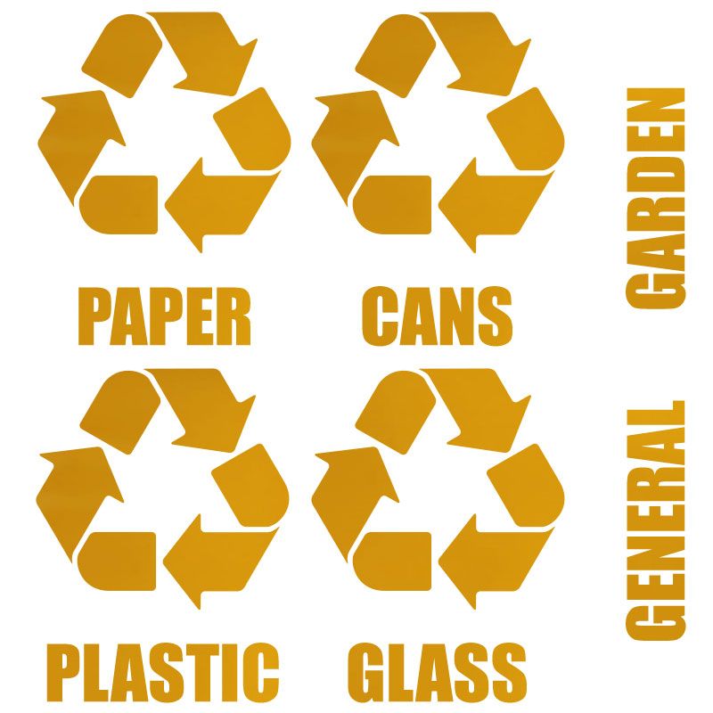 Recycle Stickers Combo Pack | Reflective | Yellow | Shop Today. Get it ...