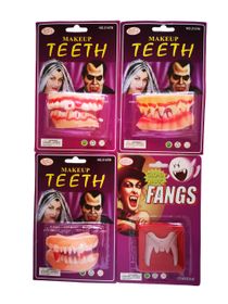 Set Of 4 Dress Up Fake Teeth - Halloween Scary Teeth / Fangs | Shop ...