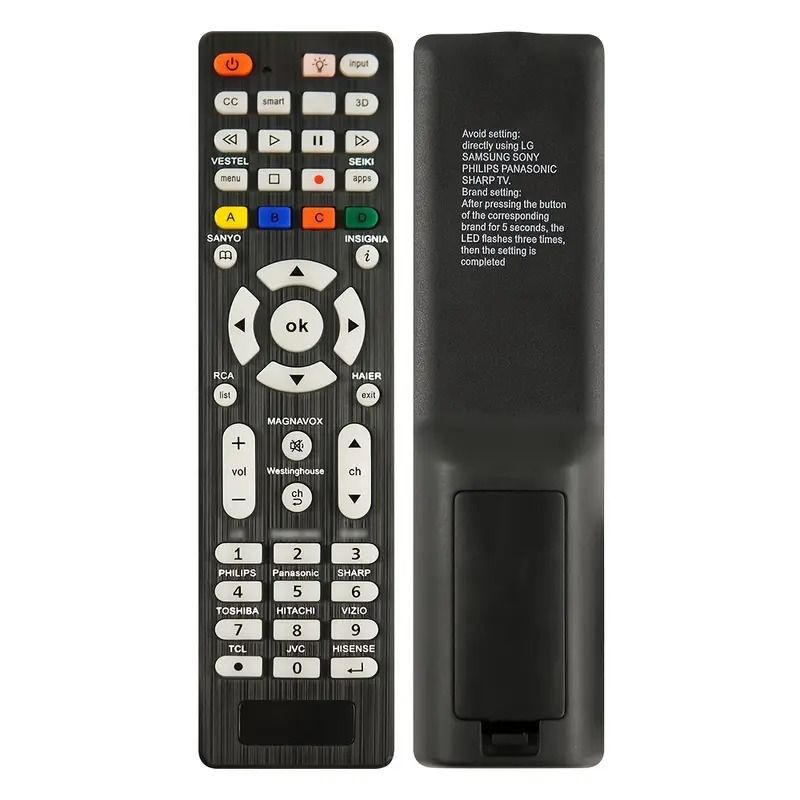 1pc Universal Smart TV Remote Control Compatible with Multiple Brands ...