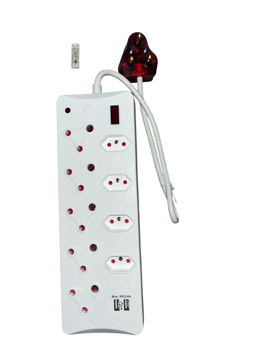 9 Way Multiplug with 2 USB Ports, Surge Protected | Shop Today. Get it ...