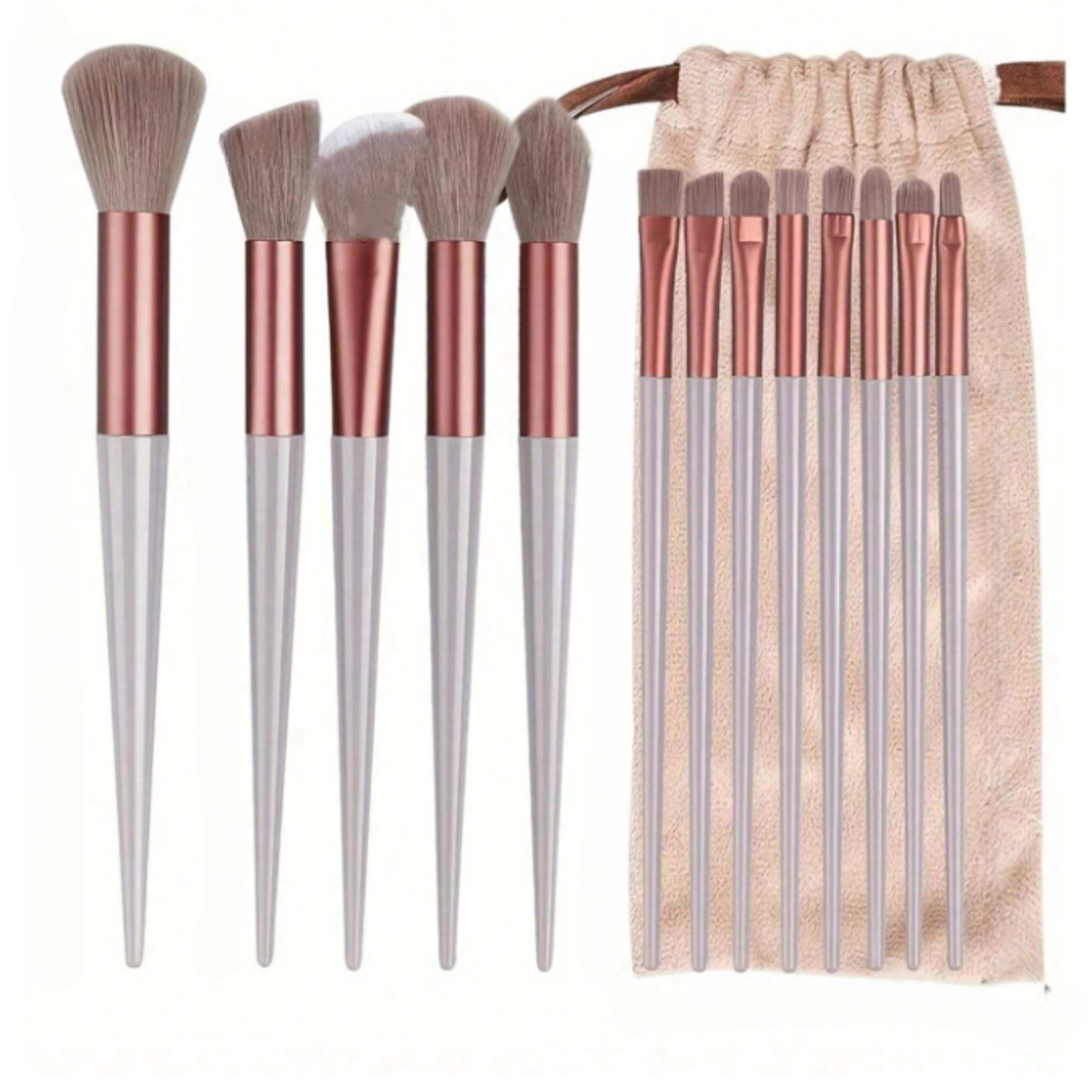 13-Piece Soft Bristle Makeup Brush Set: Essential Tools for Flawless ...