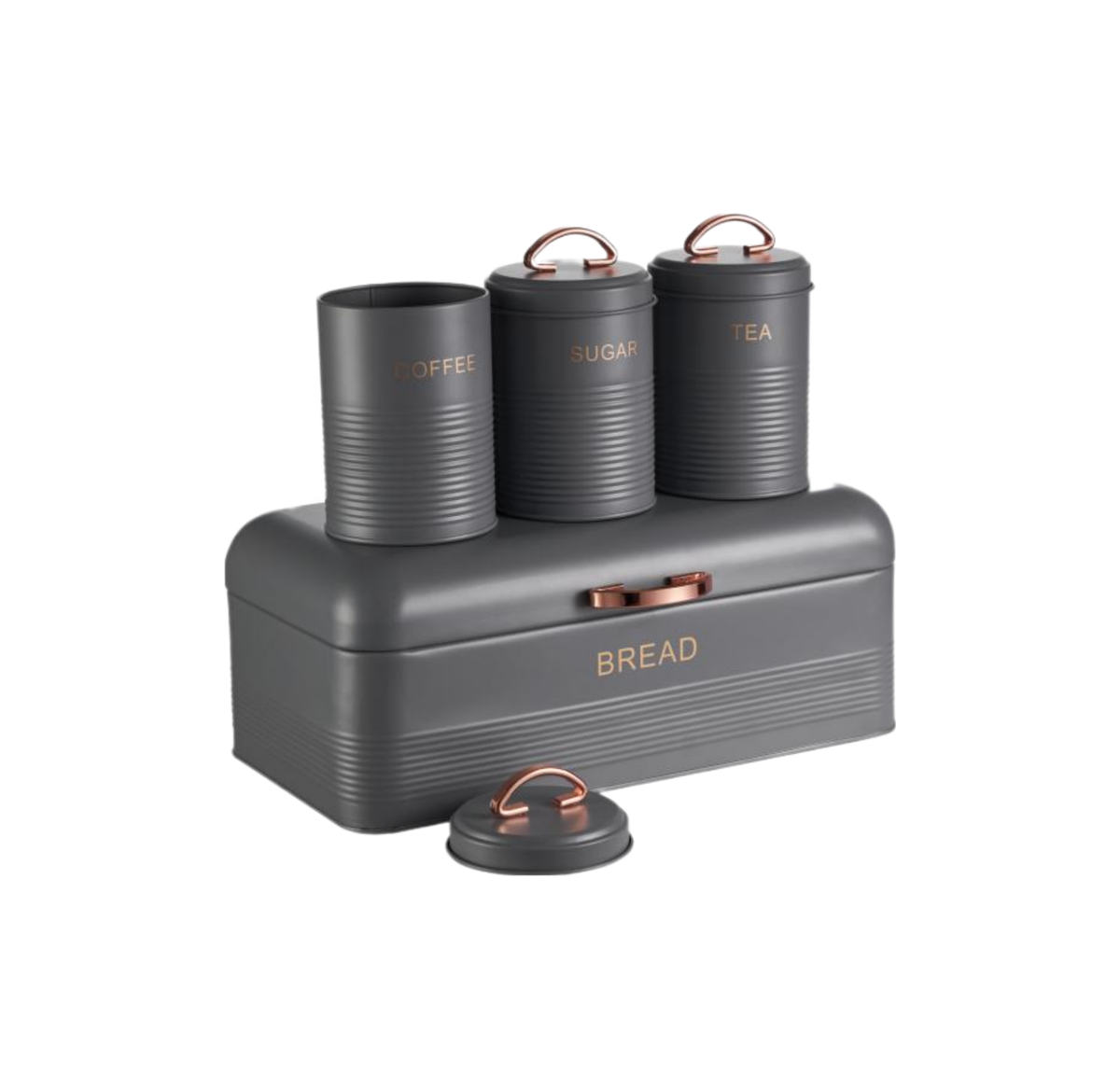 Royal Homeware 4PC Breadbin and Canister Set - Classic Collection ...