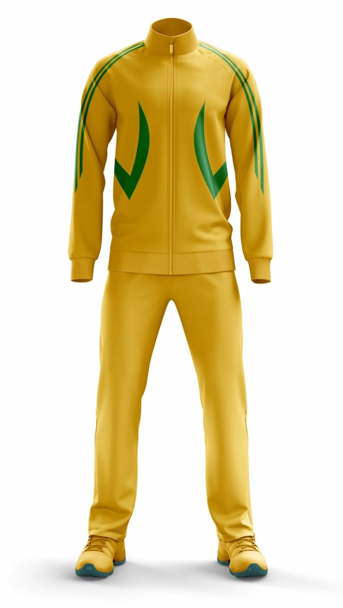 Ronex Tracksuit Microfiber - Gold/Emerald | Shop Today. Get it Tomorrow ...