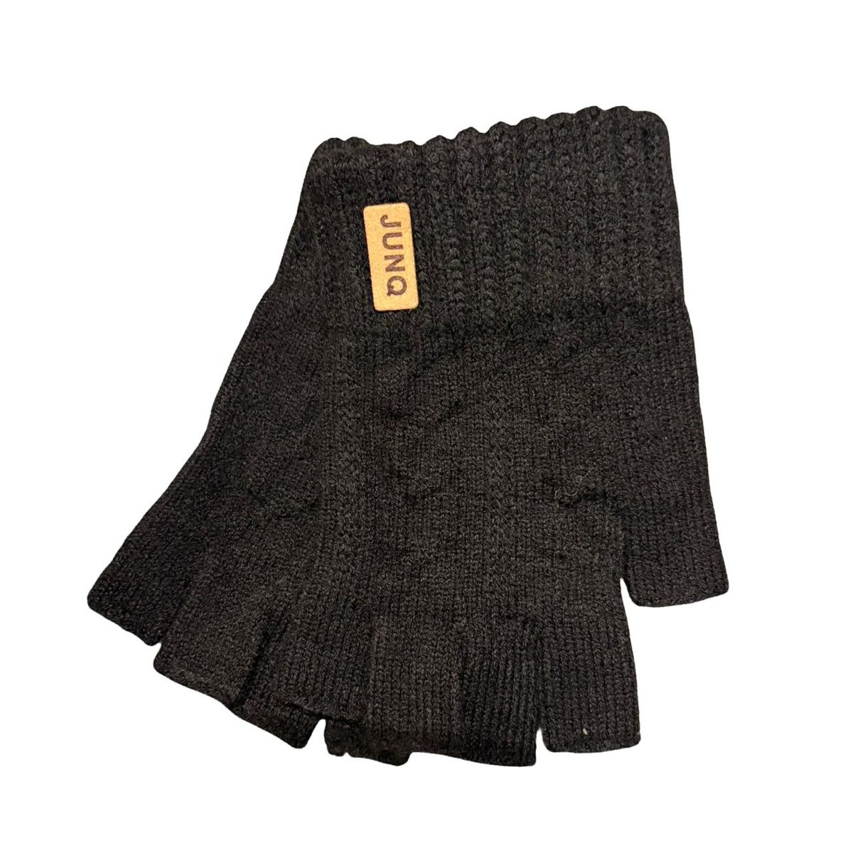 Thick Fingerless Winter Knit Unisex Gloves - Stretch Material | Shop ...