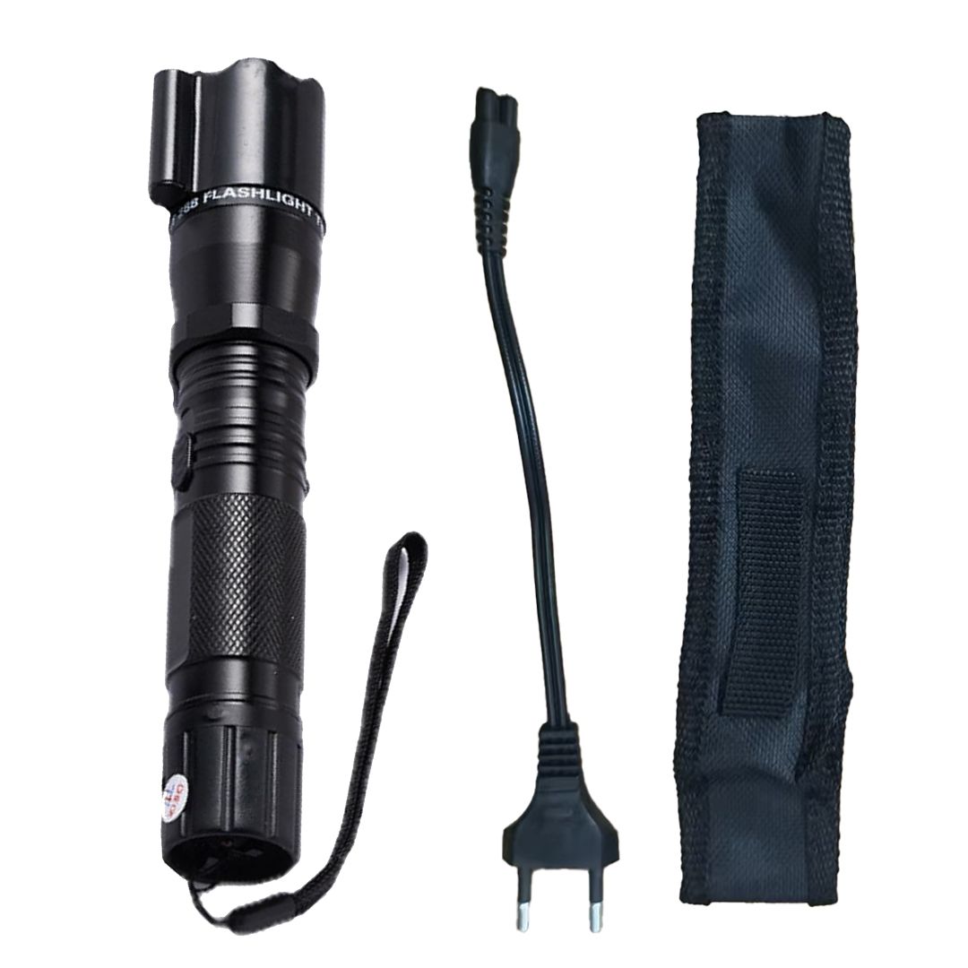 LED Flashlights Self Defensive Stun Gun Rechargeable Rotary Super Light ...